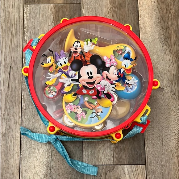 Disney | Toys | Disney Red And Blue Learning Toy Drum With Mickey Mouse ...